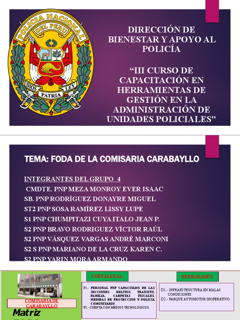 FODA | PDF | Cumplimiento de la ley | Crimen y violencia