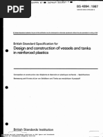 BS 6464 1984 Reinforced Plastics Pipes Fittings and Joints For Process ...