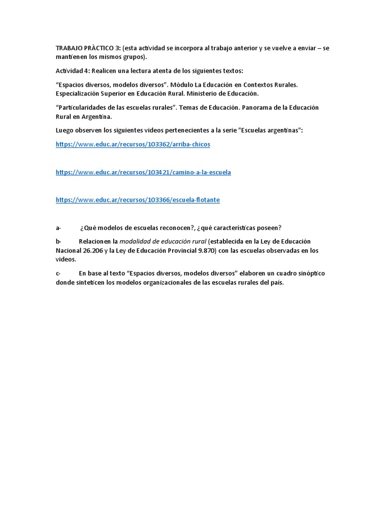 Actividades Clase 06-06 tp3 | PDF