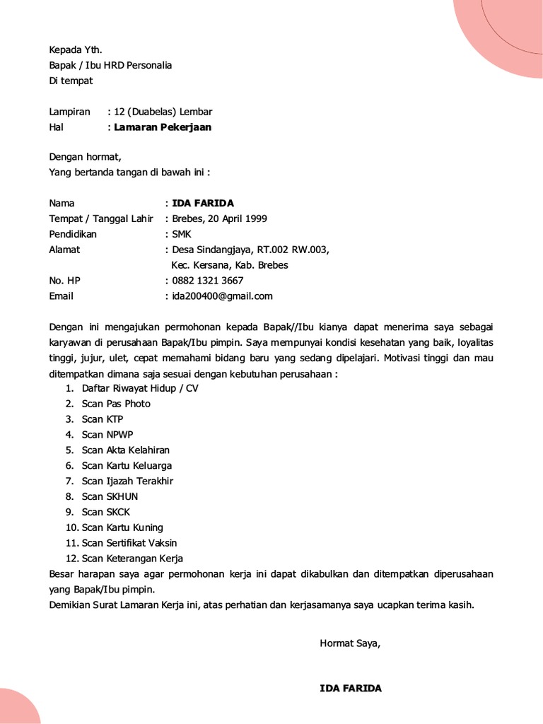 CV Ida Farida-1 | PDF
