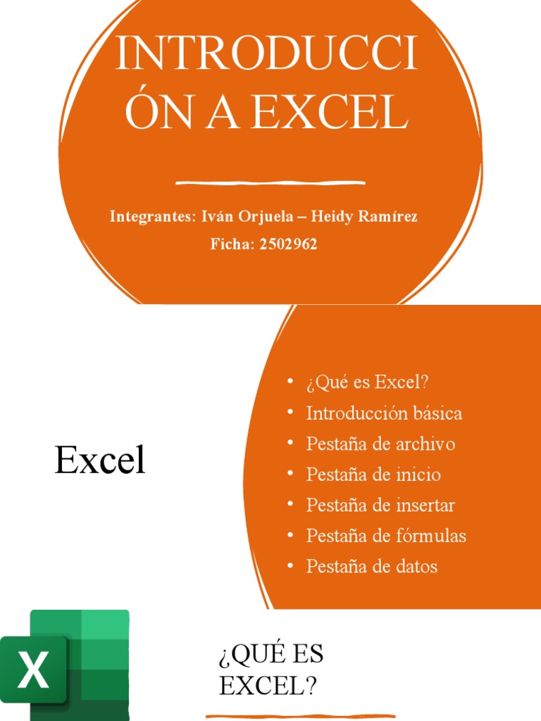 Introducción A Excel | PDF | Hoja de cálculo | Microsoft Excel