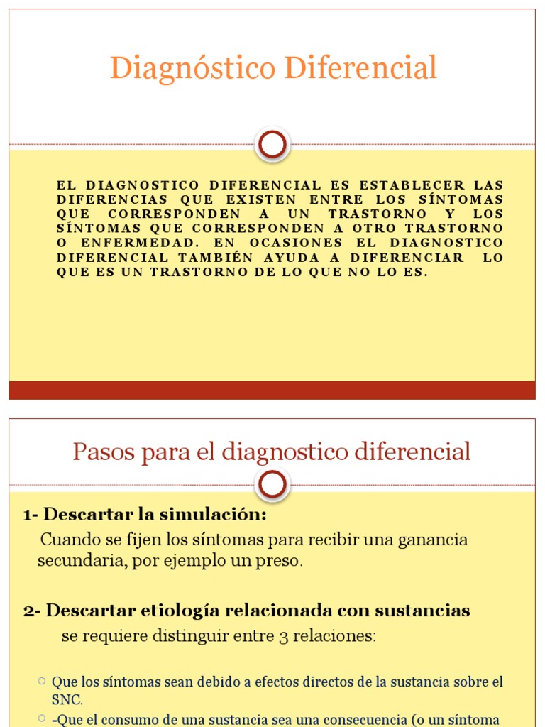 Diagnóstico Diferencial en Psicología | PDF | Diagnostico medico ...