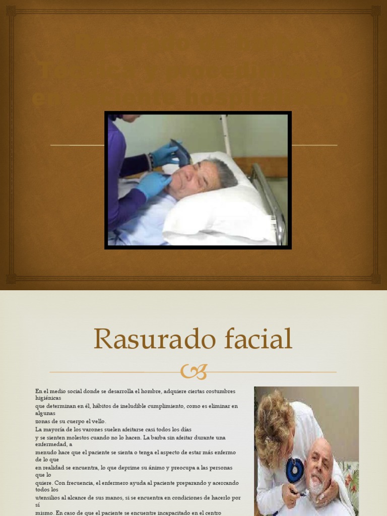 Rasurado de Barba-Técnica y Procedimiento en Paciente | PDF | Afeitado ...
