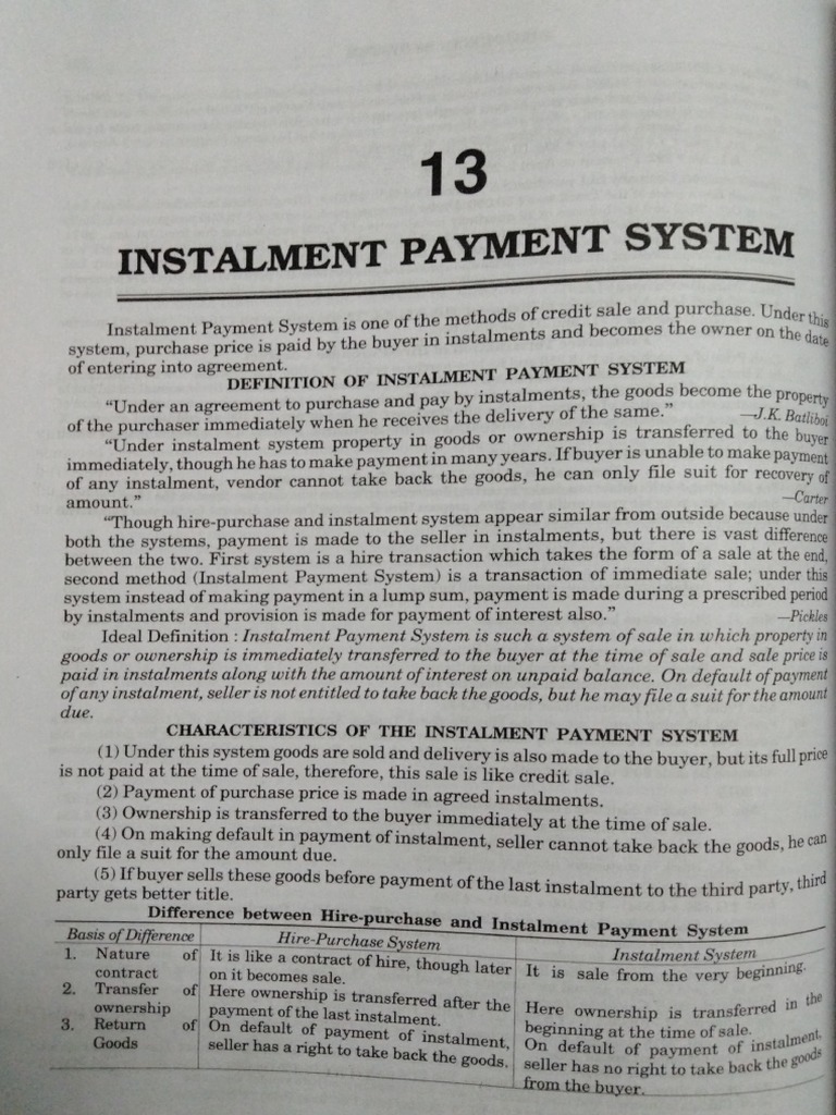 Installment Payment System | PDF