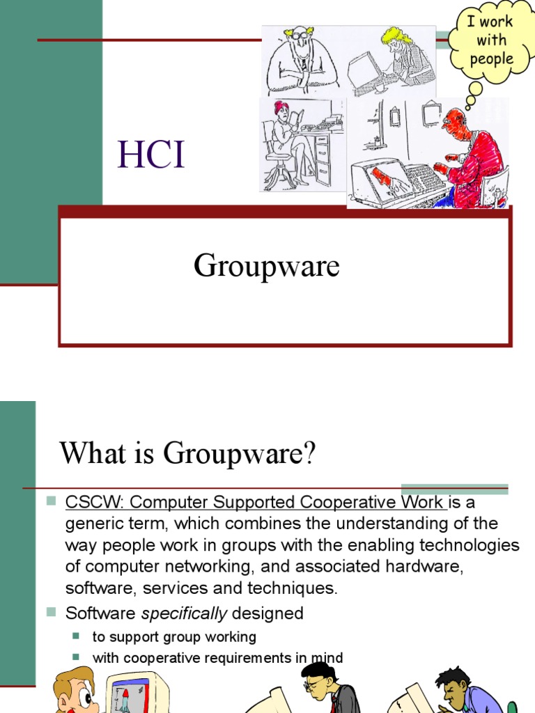 Groupware Hci Pdf Software Human Communication