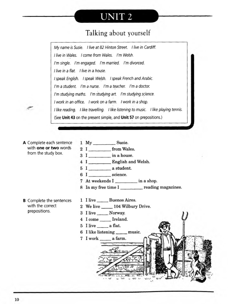 Unit 2: Talking About Yourself | PDF | Wales | Cognition