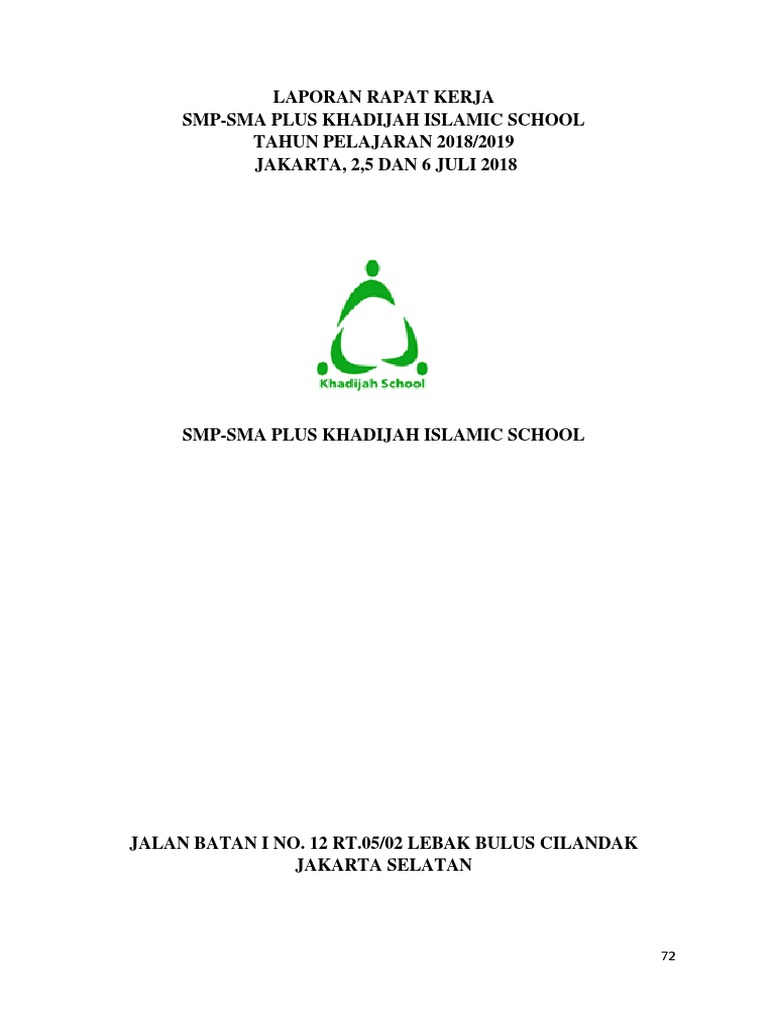 Laporan Rapat Kerja | PDF