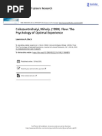 Flow The Psychology of Optimal Experience | PDF | Attention | Mental ...