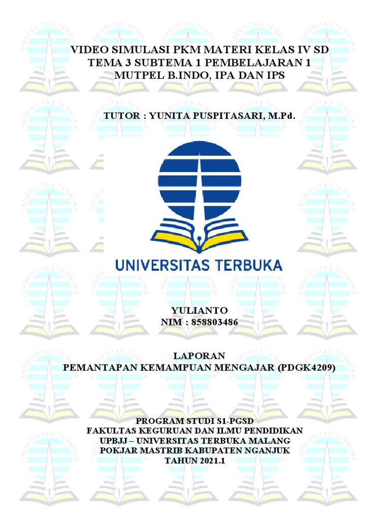 TT1-3 Terbaik - PDGK4209 - YUNITA-dikonversi | PDF