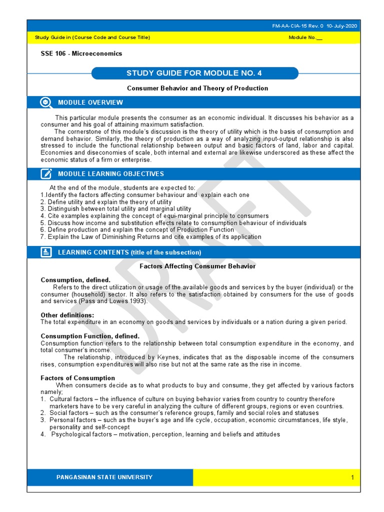 Sse 106 SG 4 | PDF | Utility | Consumption (Economics)