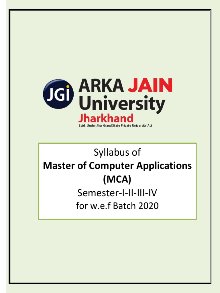 Syllabus SOS MCA 2020 All Semester 1 | PDF | C++ | Method (Computer ...