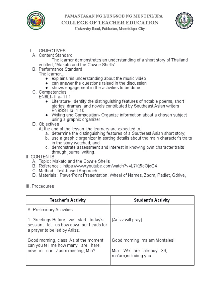 Detailed Lesson Plan | PDF | Thailand | Microsoft Power Point
