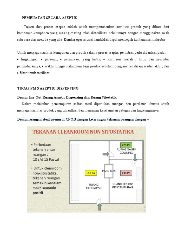 Stae Aseptik Dispensing | PDF | Pengembangan Diri | Sains & Matematika