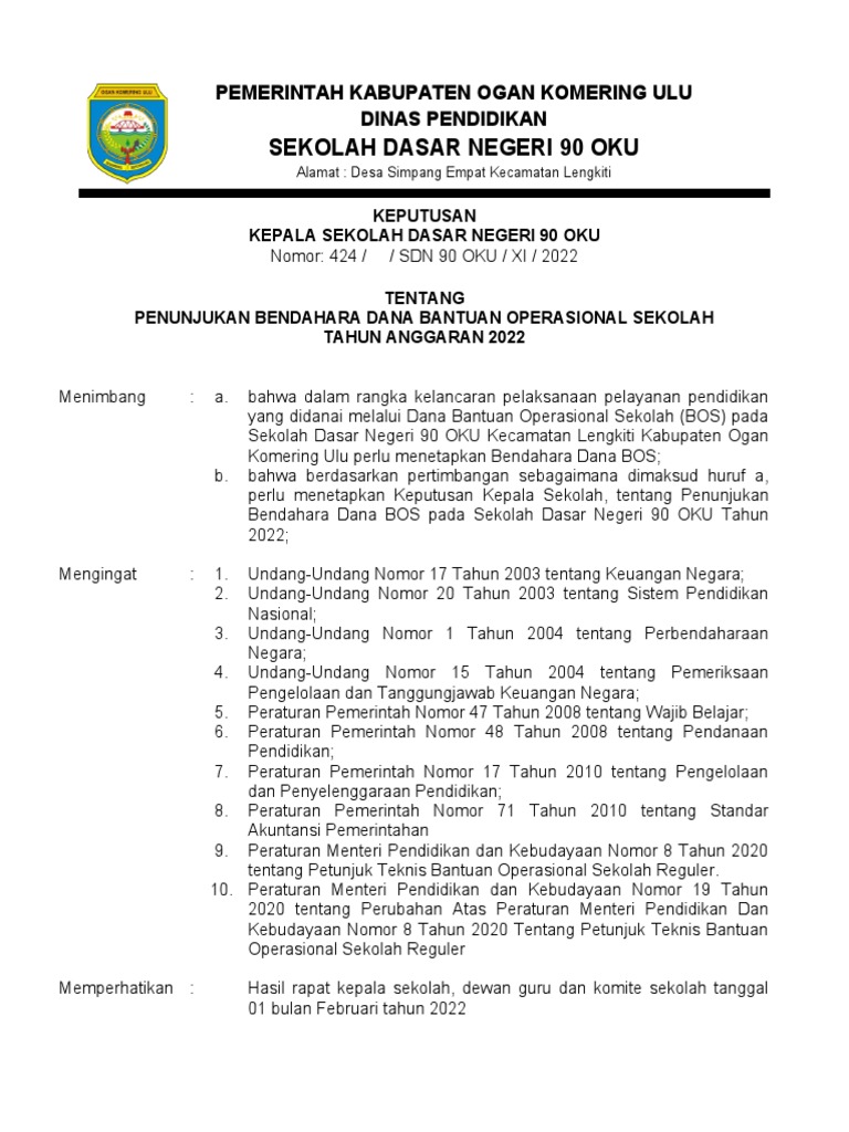 SK Bendahara Bos | PDF