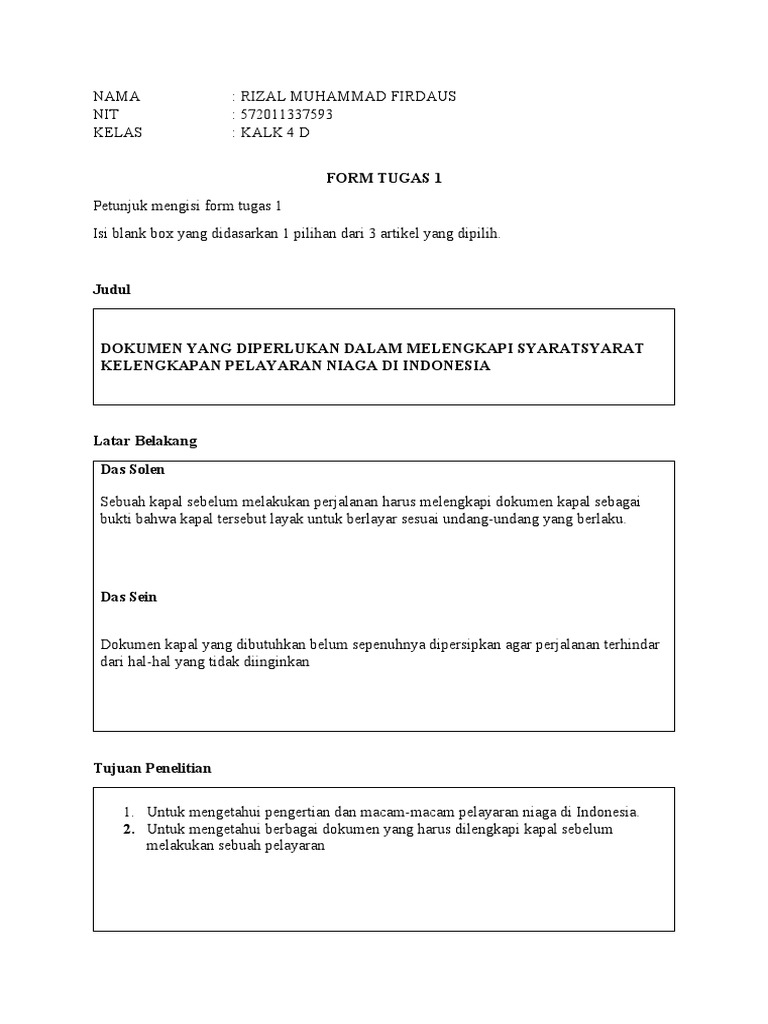 Tugas 1 - Rizal Muhammad Firdaus | PDF