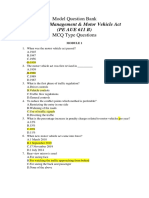 Road Safety Week Quiz Questions | PDF | Traffic | Road Traffic Safety