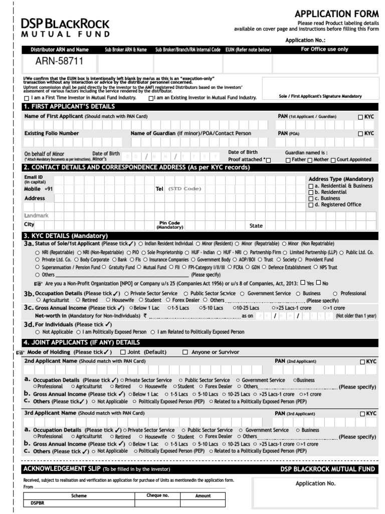 DSP Sip Form | PDF | Cheque | Debit Card
