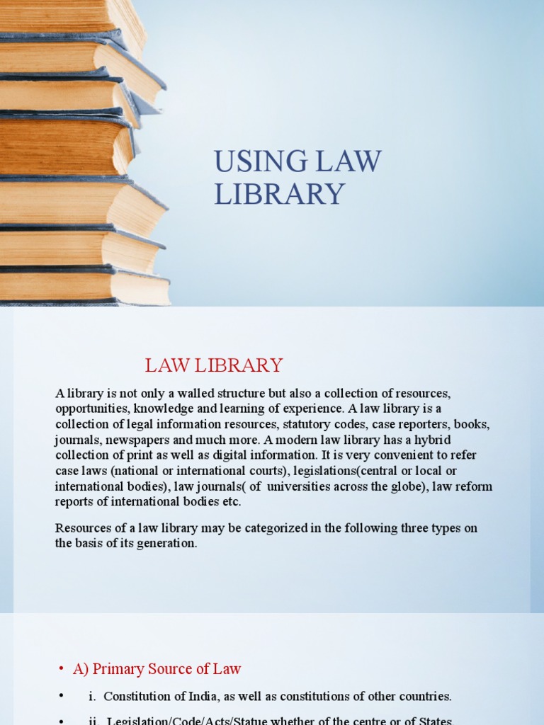 Using Law Library Resources | PDF | Libraries | Law Review