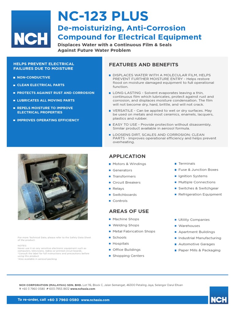 NC 123 Plus (Techsheet My) | PDF | Corrosion | Rust