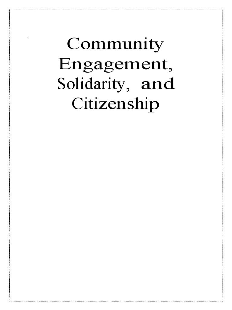 Cesc Week 7 | PDF | Community | Citizenship