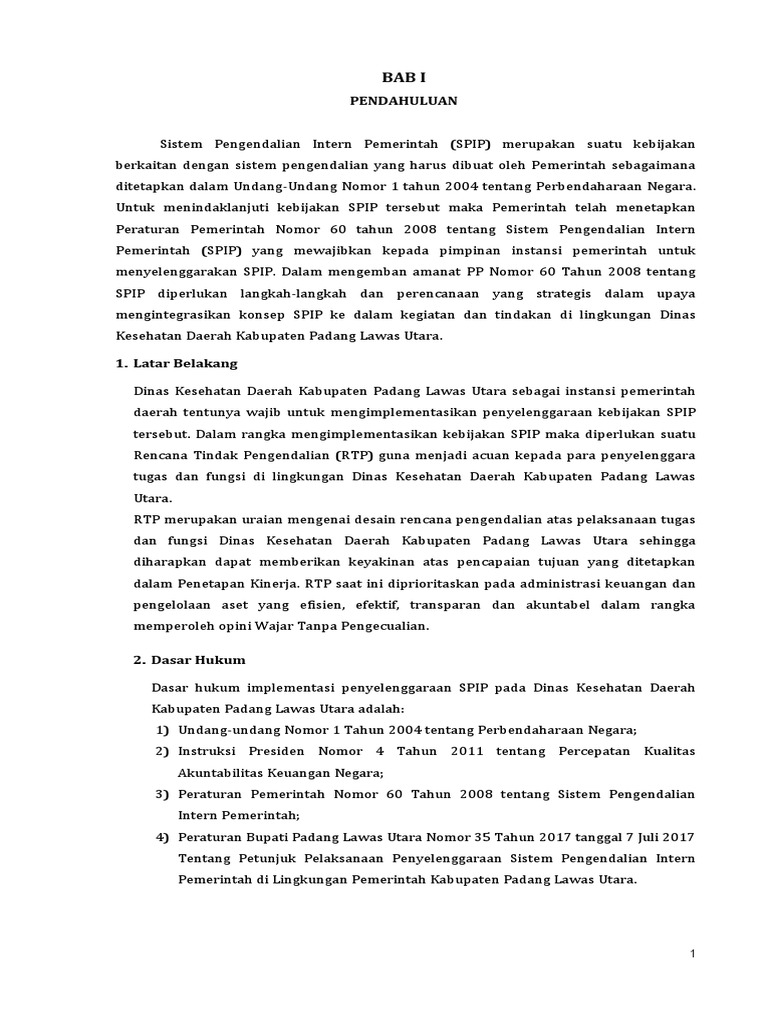 04 Contoh RTP - SKPD | PDF