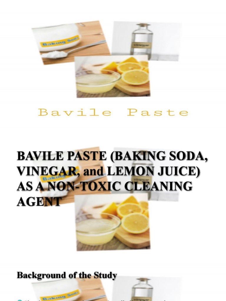Bavile Paste (Baking Soda, Vinegar | PDF | Sodium Bicarbonate ...