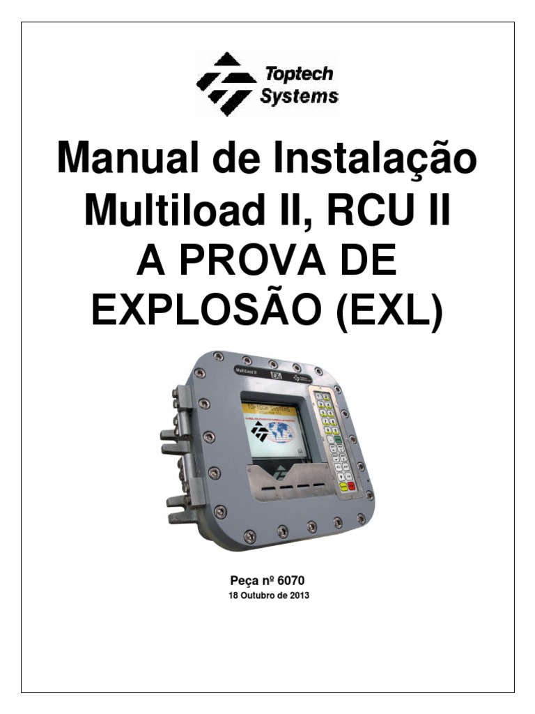 MNL de Instalação Multiload II, RCU II A PROVA DE EXPLOSÃO (EXL) | PDF ...