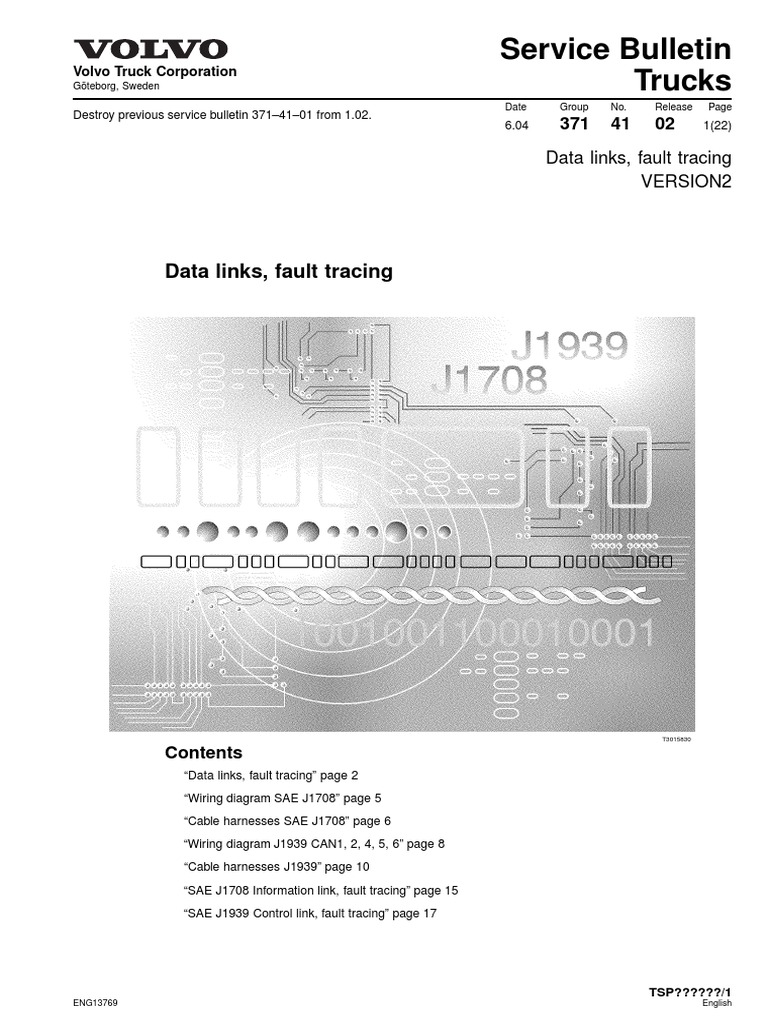 Data Links, Fault Tracing: A Guide to Diagnosing Issues with the SAE J1708 Information Link and ...