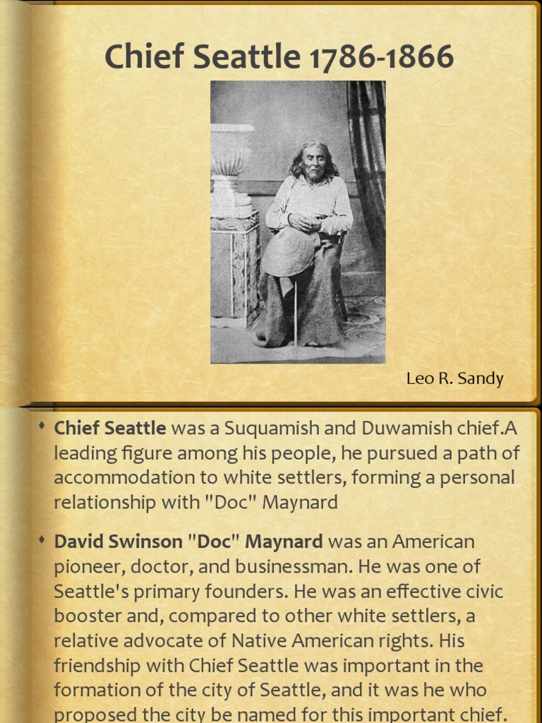 Chief Seattle's Speech | PDF | Washington (State) | Indigenous Peoples ...