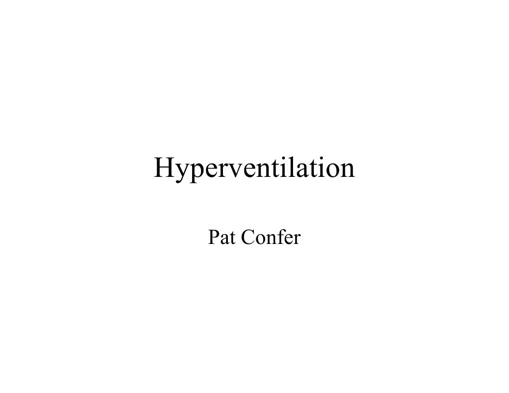 Hyperventilation | PDF | Self-Improvement