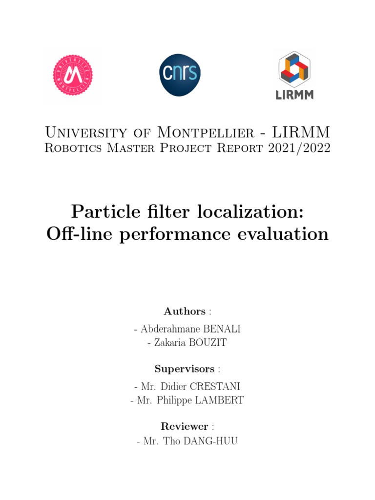 Particle Filter LIRMM | PDF | Applied Mathematics