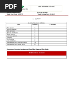 OHS Monthly Report Template | PDF | Audit | Safety