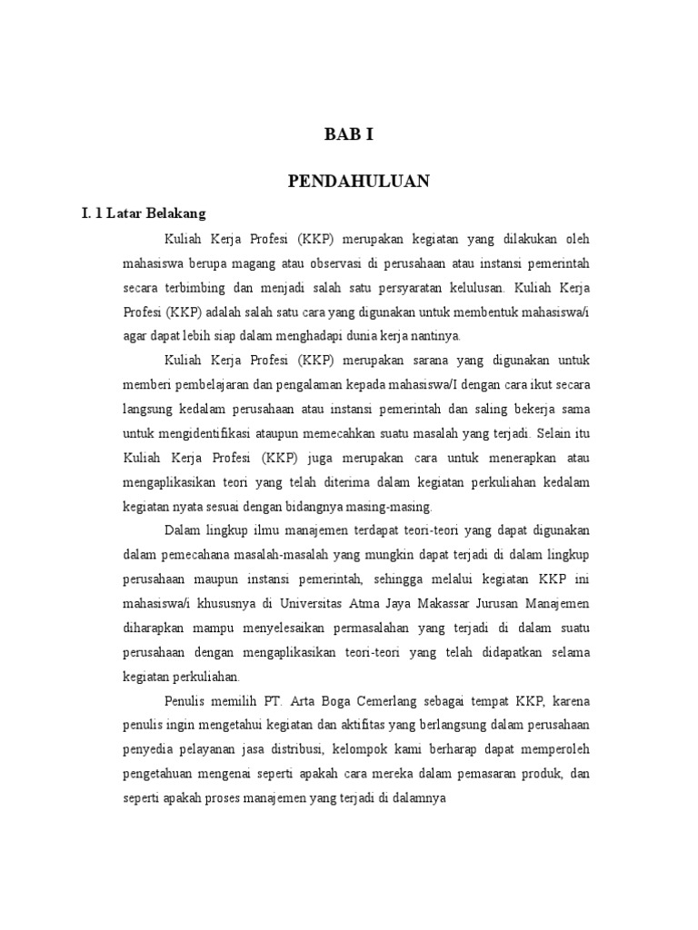 Laporan KKP | PDF