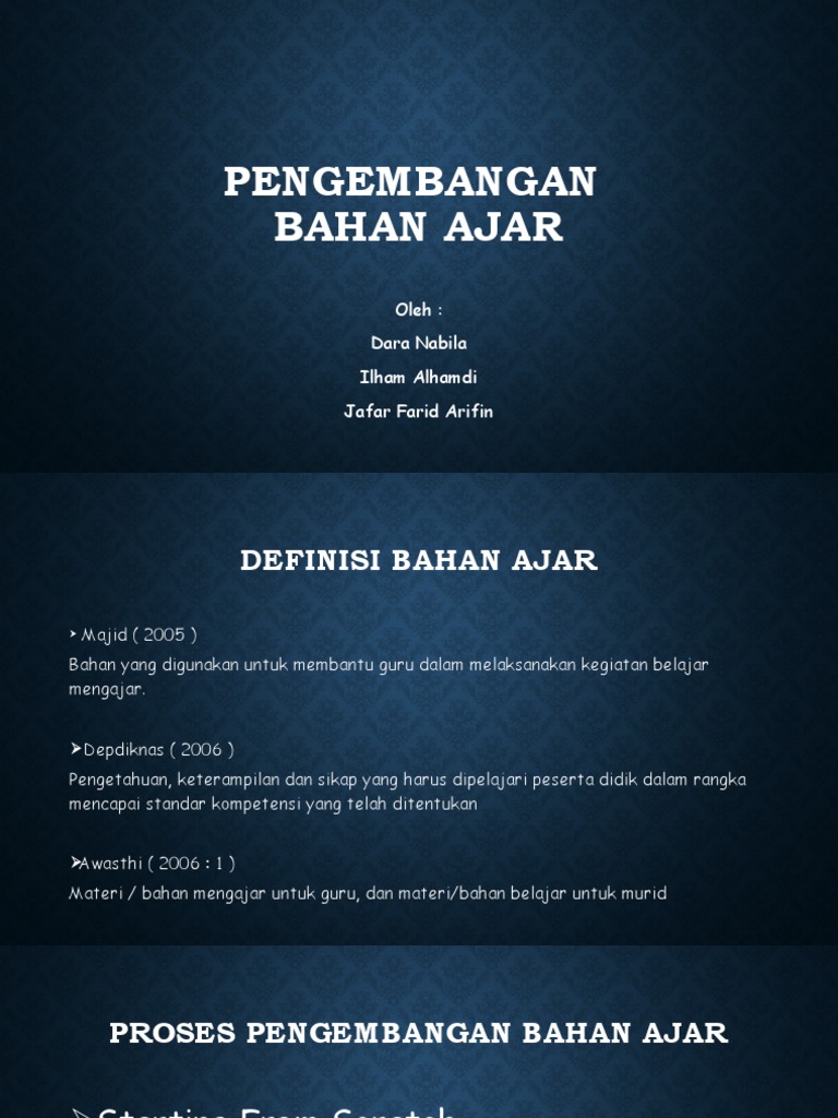 Pengembangan Bahan Ajar | PDF