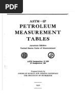 Petroleum Measurement Tables - Astm International PDF | PDF