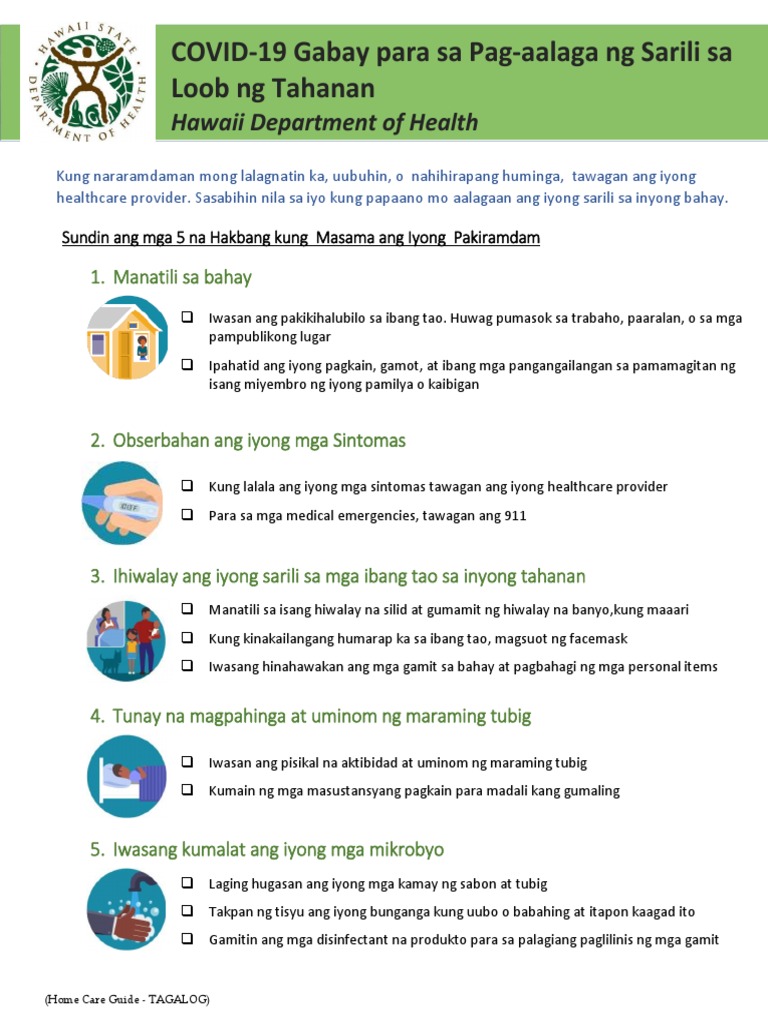 Home Care Guide Tagalog | PDF