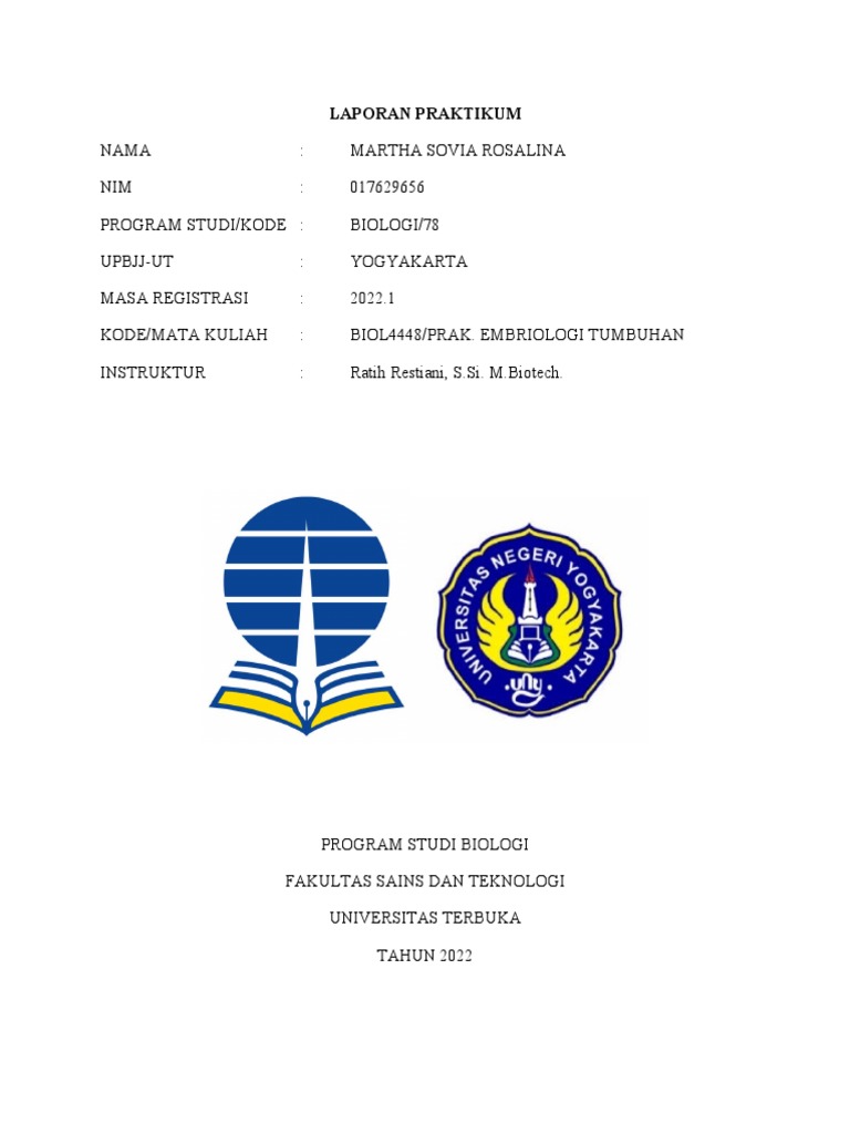 Lap Prak - Resmi Biol4448-017629656 | PDF