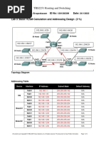11.9.3 Packet Tracer - VLSM Design and Implementation Practice | PDF | Ip Address | Computer Network