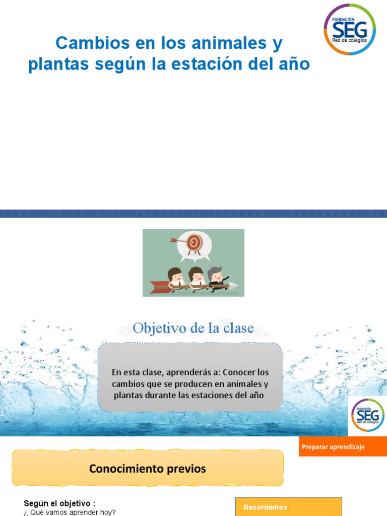 Clase 6 U4 Ciencias 2° | PDF | Temporada de primavera) | Fenómenos de ...