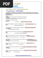 50 Key Word Transformation Exercises | PDF