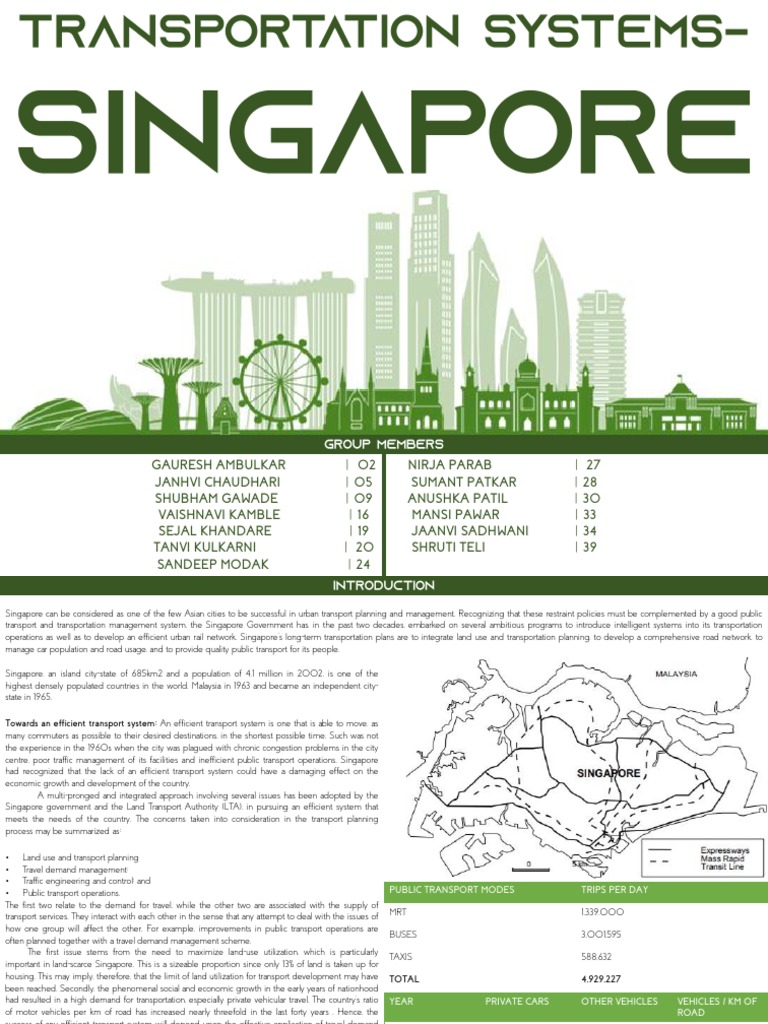 Singapore - Transport System | PDF | Public Transport | Transport