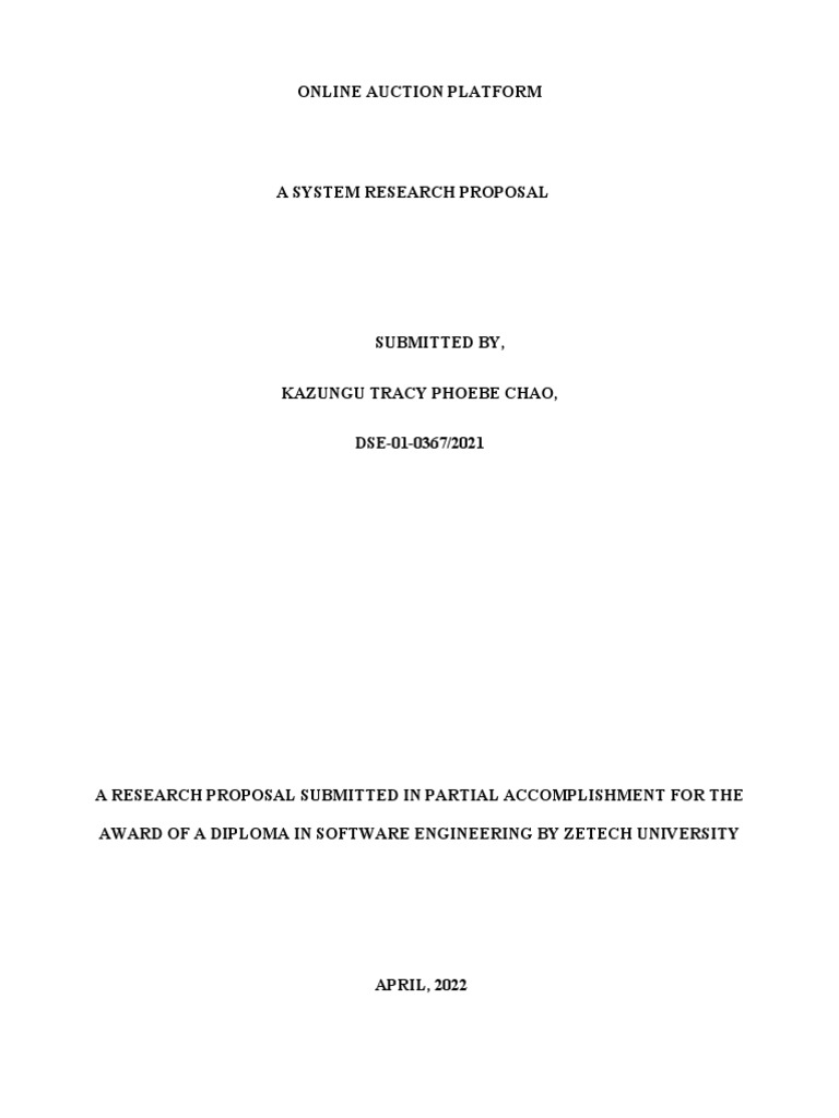 E-Gift Shopper - Proposal - Template | PDF | Auction | Computing