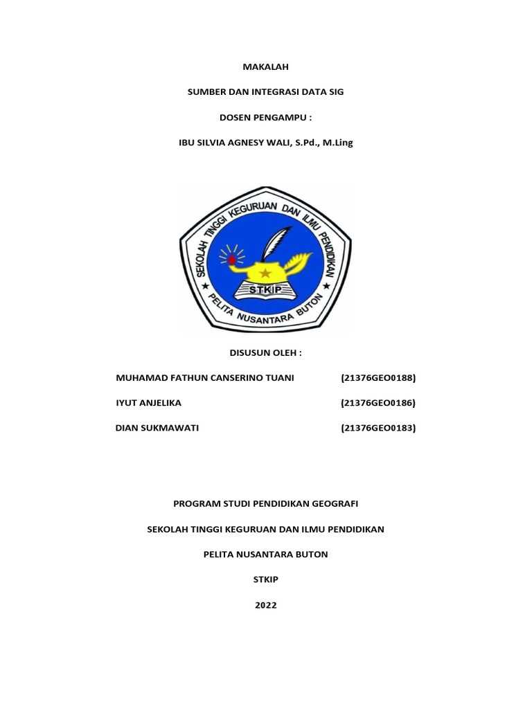 Sumber dan Integrasi Data SIG Geografi | PDF | Komputer