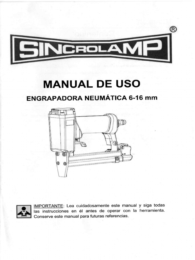 MANUALES Sincrolamp Engrapadora 6 A 16 MM | PDF