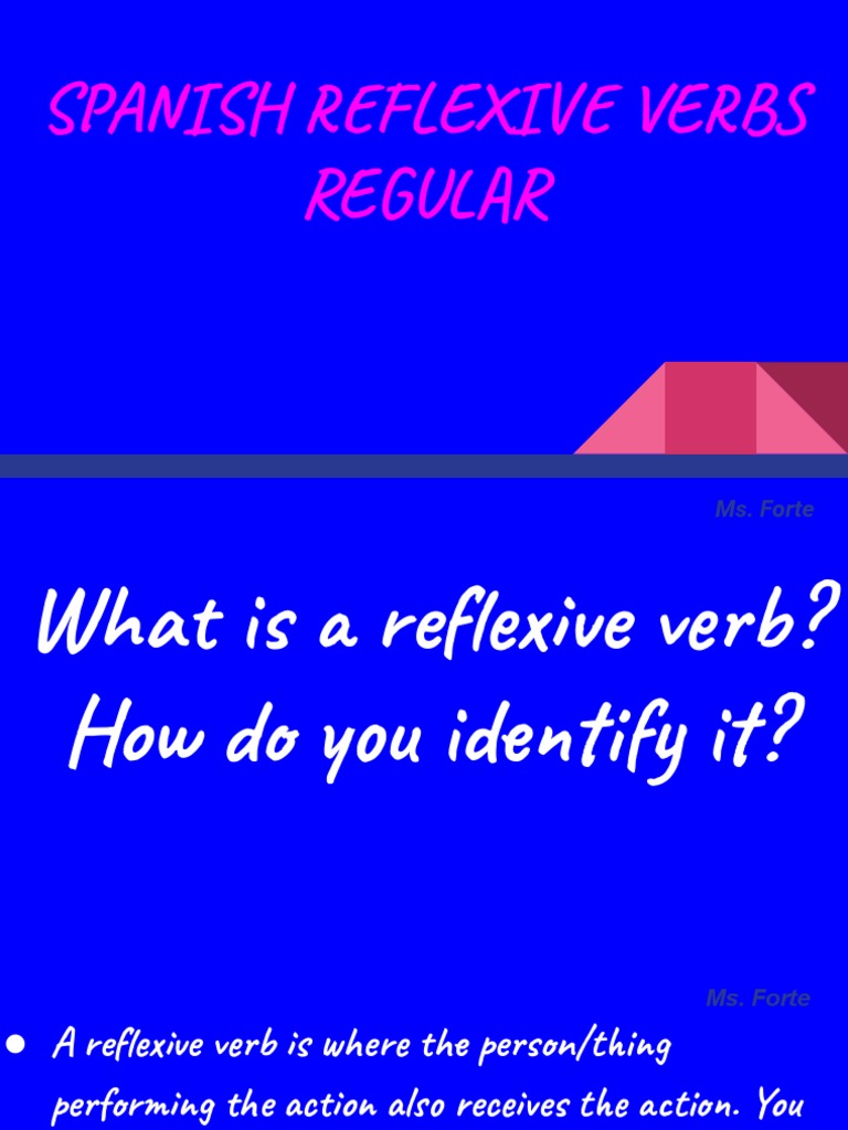 AF 2Sp SPANISH REFLEXIVE VERB INFINITIVES | PDF | Language Arts ...