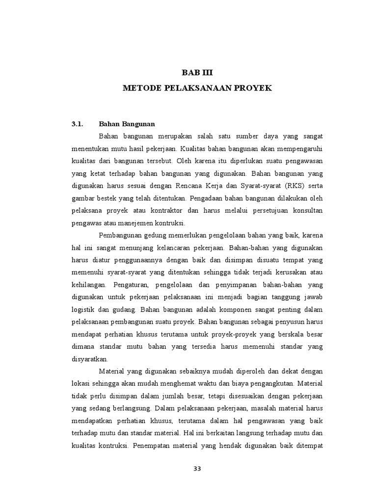BAB 3 Metode Pelaksanaan Proyek | PDF