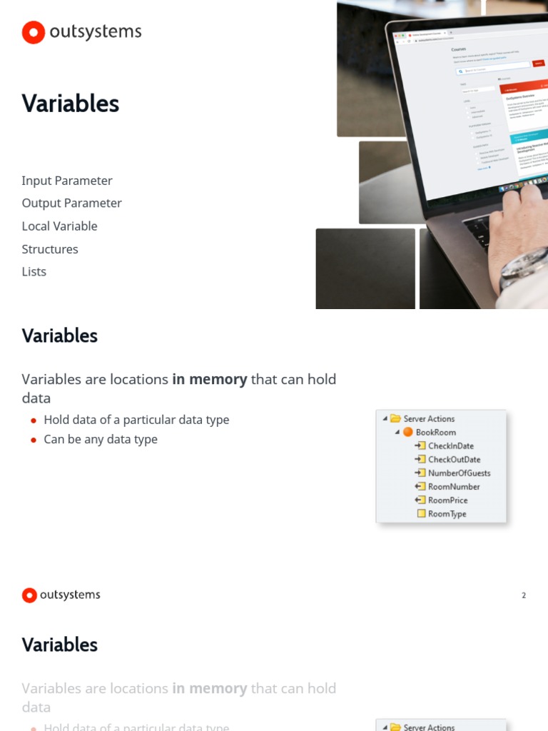 Variables: Input Parameter Output Parameter Local Variable Structures Lists | PDF | Parameter ...