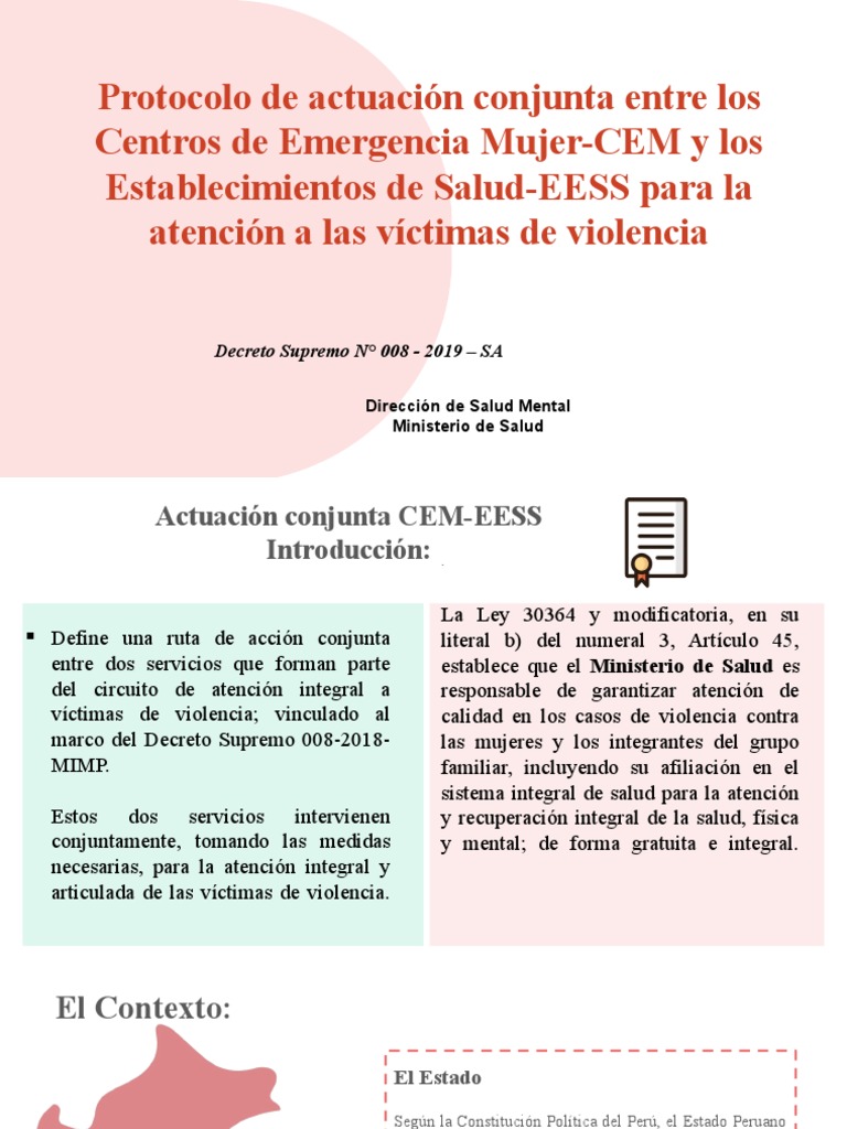 2 PPT Protocolo de Actuación Conjunta Cem Eess Final | PDF | La violencia contra las mujeres ...