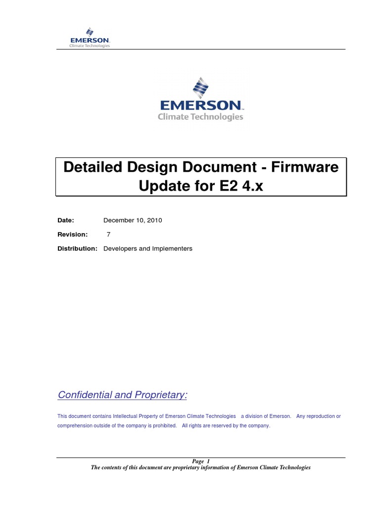Detailed Design for E2 Firmware Updates | PDF | Java (Programming ...