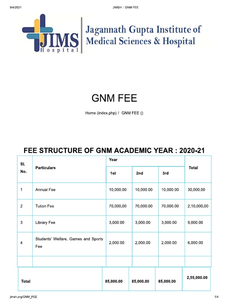 Jimsh - GNM Fee | PDF